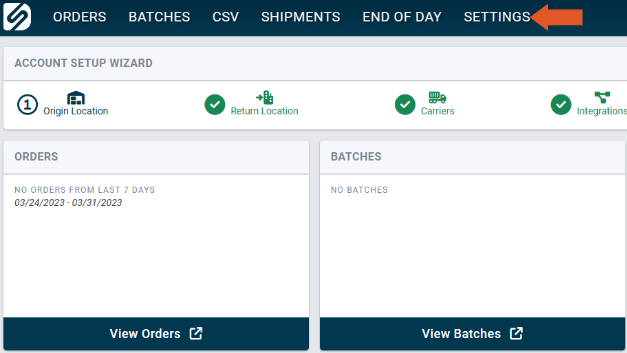 New UPS Account Setup